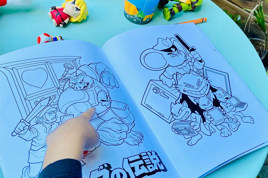 Retro Gaming Coloring Book – Retro Game Books